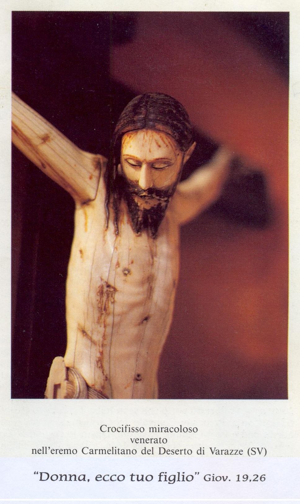 CROCIFISSO MIRACOLOSO venerato dell’Eremo del Deserto di Varazze | Alla ...